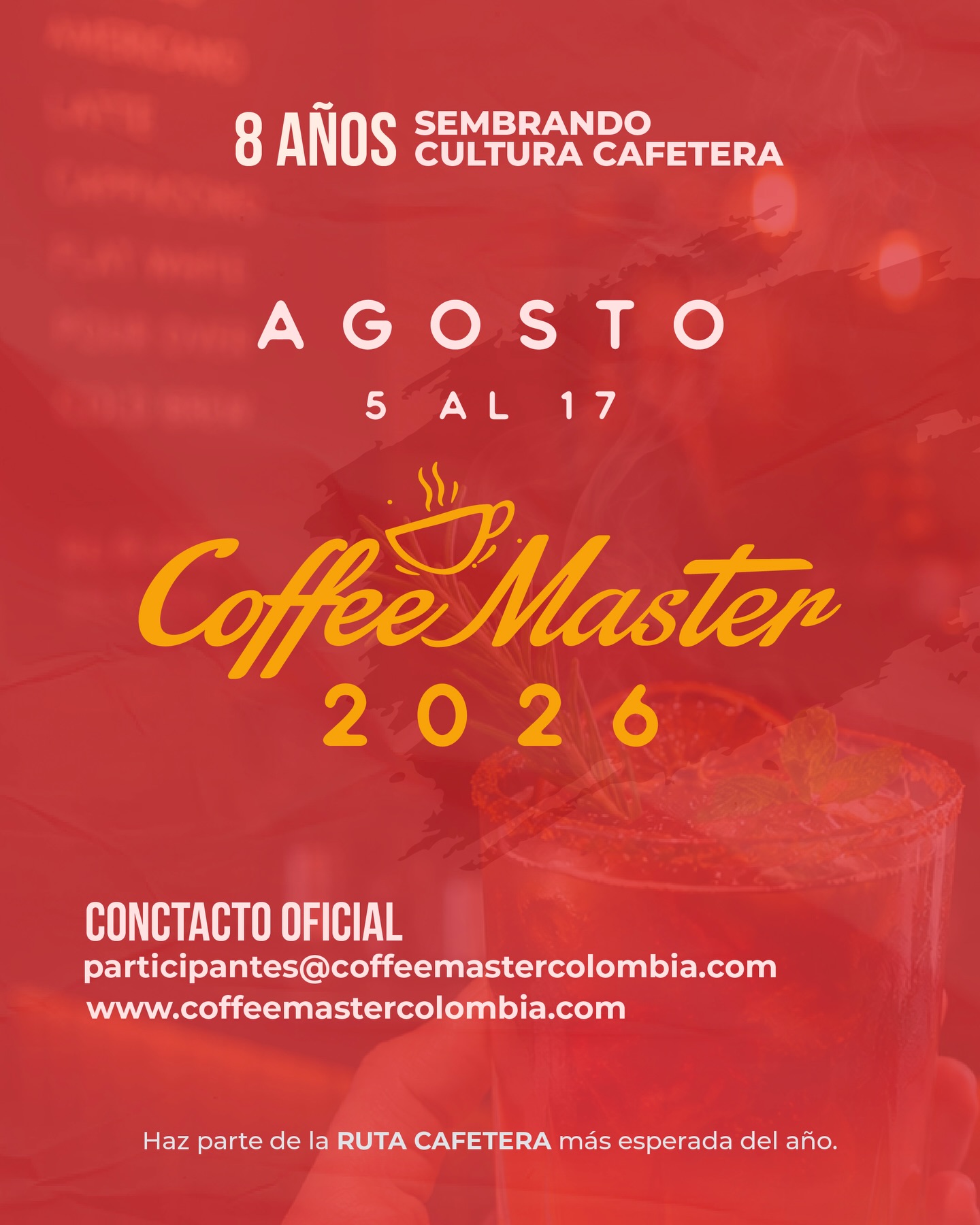Inscripciones Coffee Master Colombia 2026 - Coffee Master Colombia